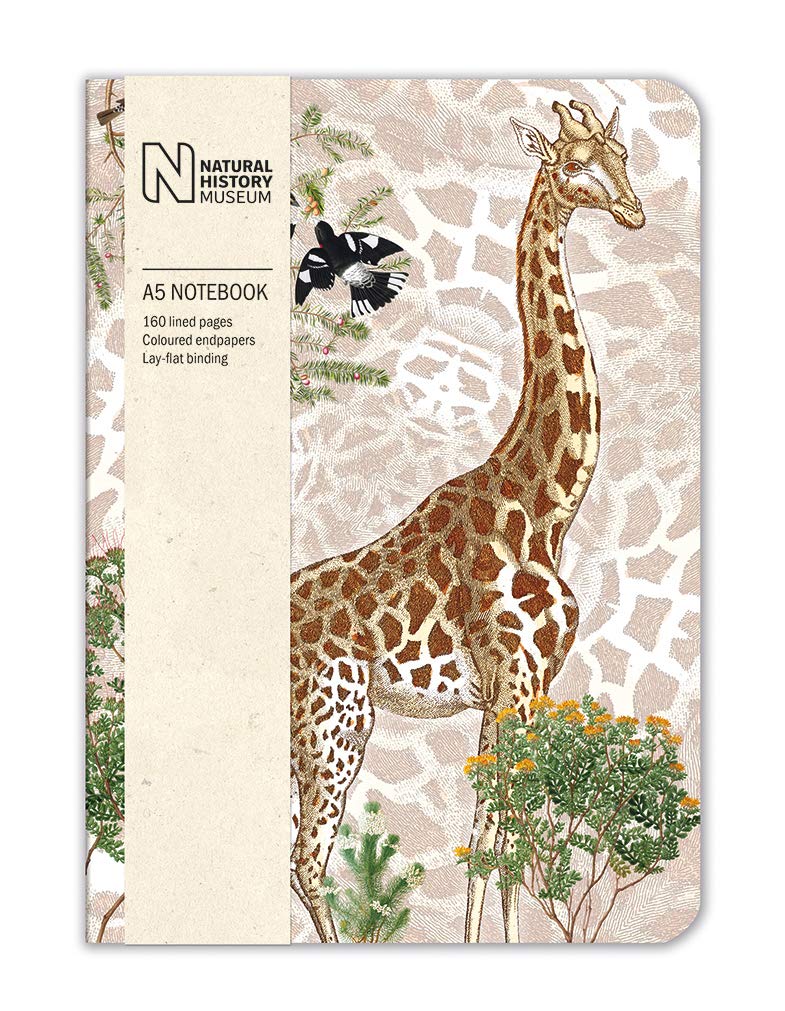 Natural History Museum Giraffe A5 Luxury Notebook